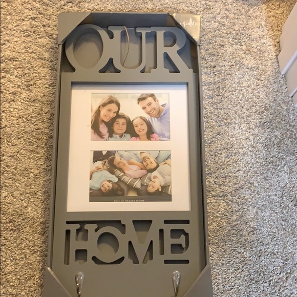 Other | Nwt Our Home Sign With Hooks Gray In Color | Poshmark